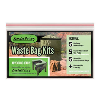 InstaPrivy Portable Toilet Kit in a Backpack